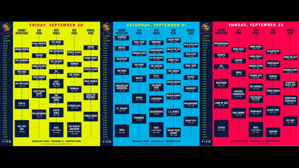 Riot Fest 2024 Returning To Douglass Park - Skratch N Sniff Radio and News