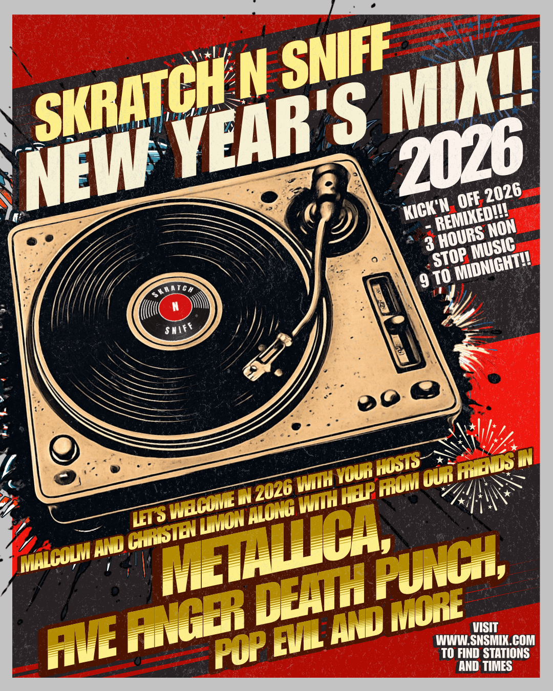Skratch N’ Sniff Radio's New Years Eve Special Airs Wednesday with ...