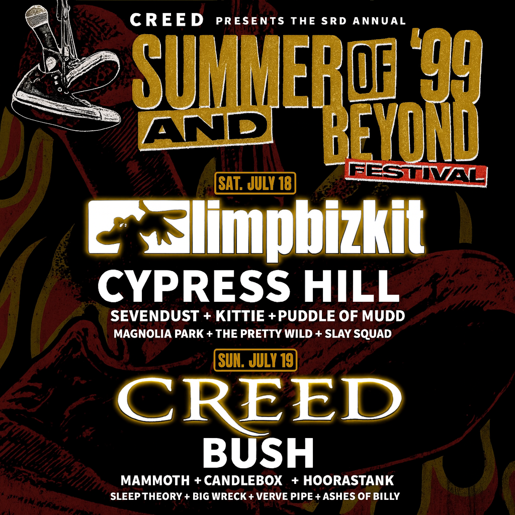 Creed & Limp Bizkit to headline 2026's Summer of 99 Fest - Skratch N ...